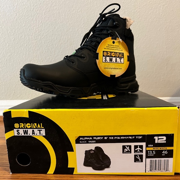 Original SWAT | Shoes | Mens Original Swat Alpha Fury 6 Polishable Toe ...